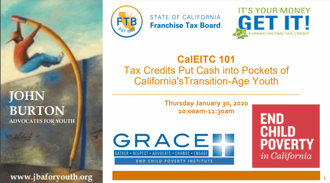 CalEITC 101 Webinar (2020) | JBAY