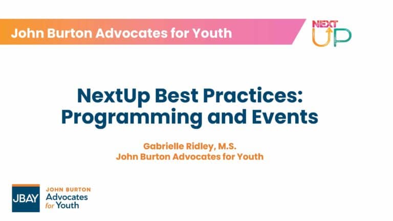 NextUp Case Management, Programming and Interventions | JBAY