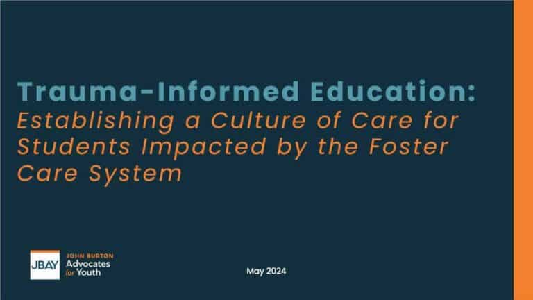 Trauma Informed Education | JBAY
