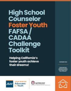 High School Counselor FAFSA/CADAA Toolkits